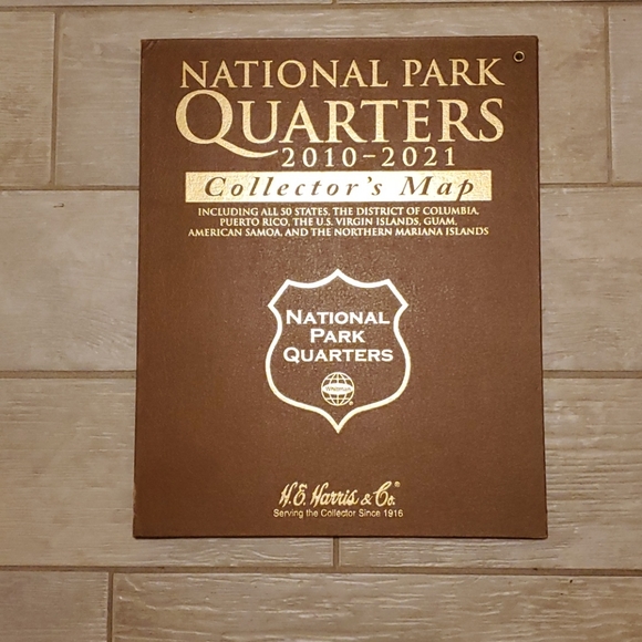 H. E. Harris & Co. | Accents | National Park Quarters Collectors Map ...